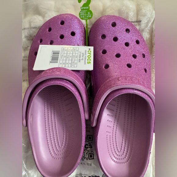 CROCS | Shoes | Crocs Sparkly Pink | Poshmark